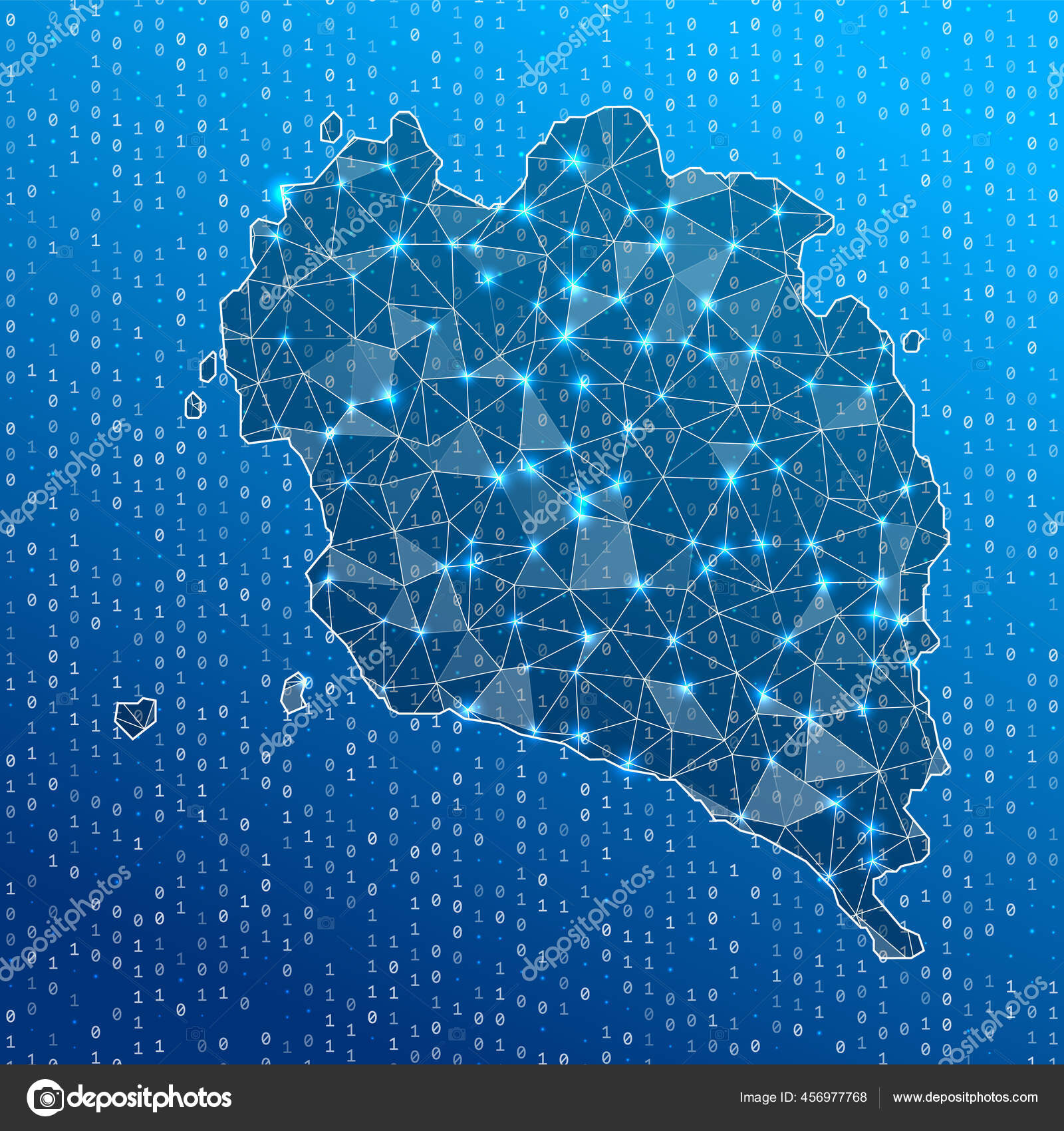 Network map of Ko Pha Ngan Island digital connections map Technology ...