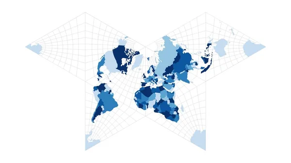 World Map Gnomonic projection Loopable rotating map of the world ...