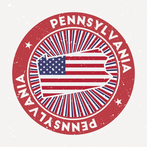 Pennsylvania stamp Travel rubber stamp with the name and map of us ...