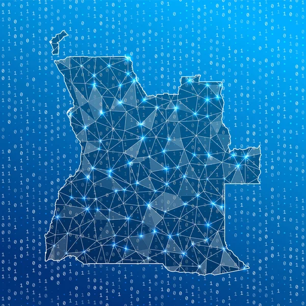 Network map of Burundi Country digital connections map Technology ...