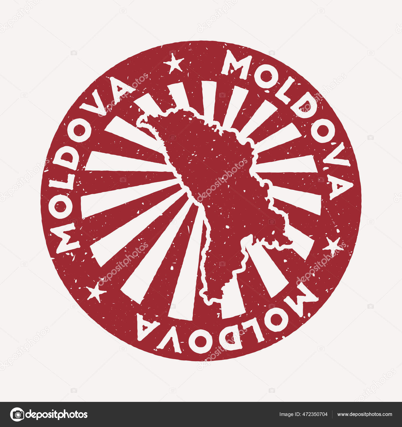 Moldova stamp Travel red rubber stamp with the map of country vector ...