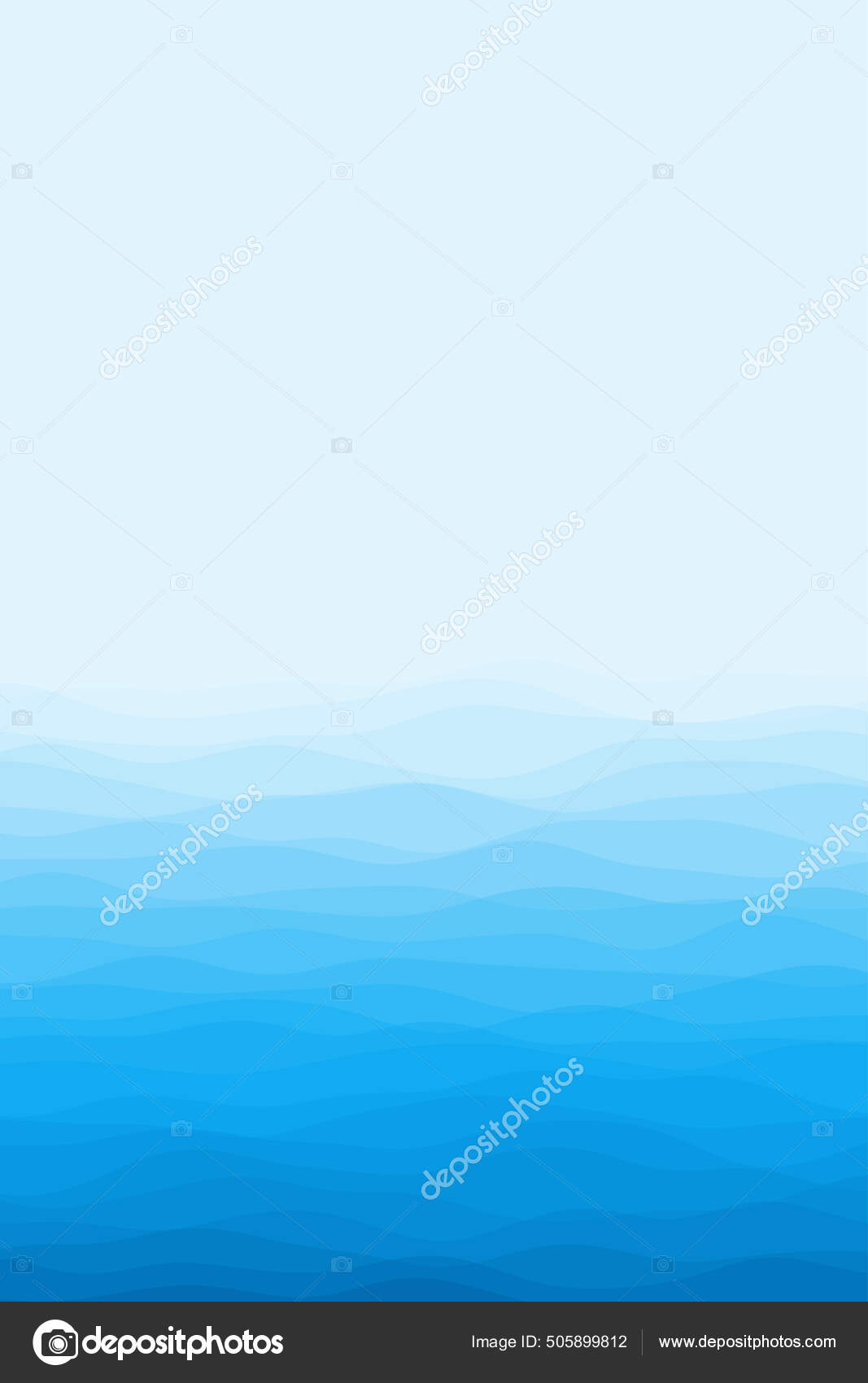 Cover page template Page template with soft curves in light blue colors ...