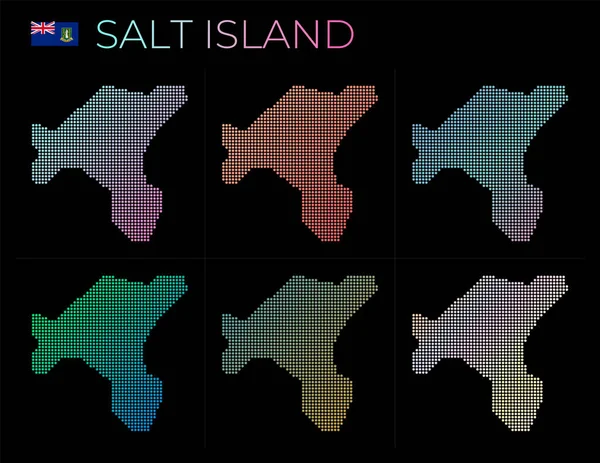 Aka Island map Collection of map of Aka Island in dotted style Borders ...