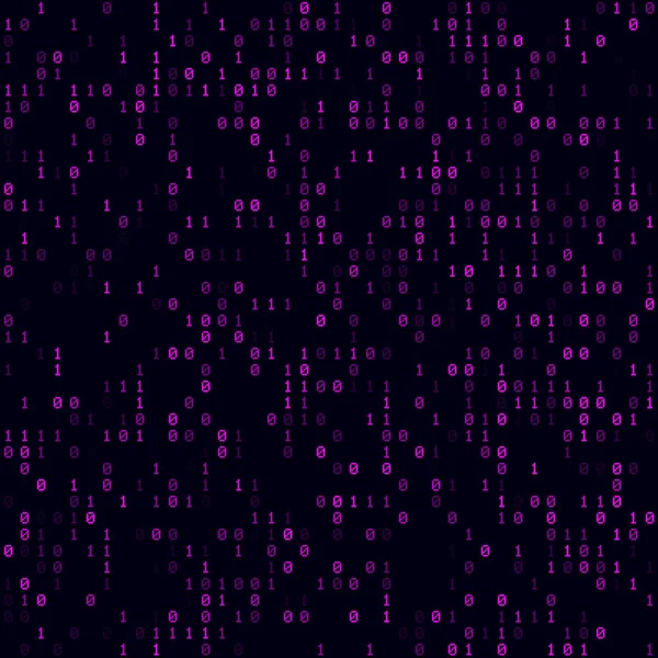 Futuristic tech background Green sparse binary background Medium sized seamless pattern Stock ...