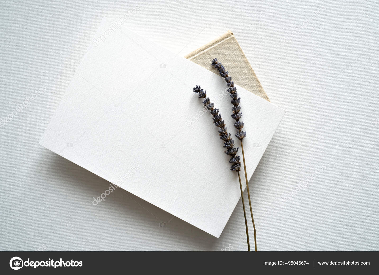 Blank White Invitation Template Rectangle Art Canvas Texture Soft ...