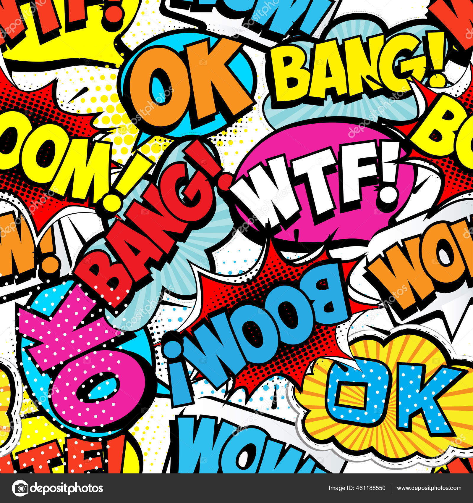 Pop Art Words Bang