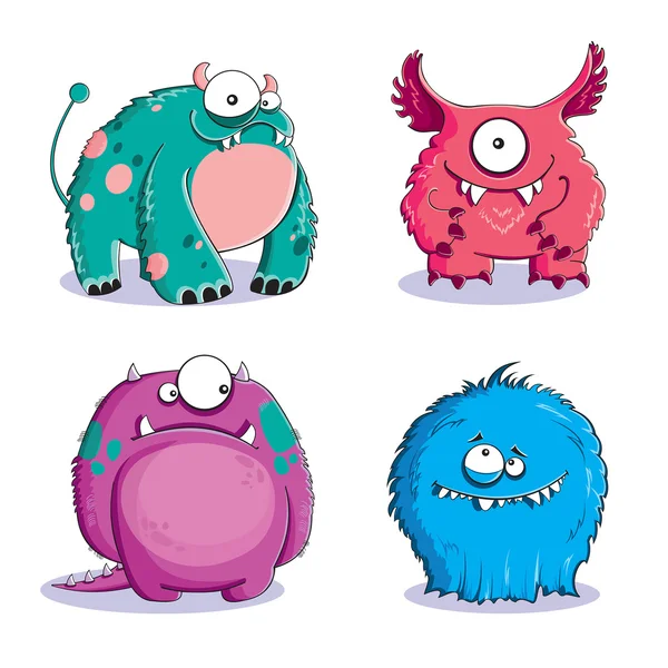 Cute monsters Vector Art Stock Images | Depositphotos
