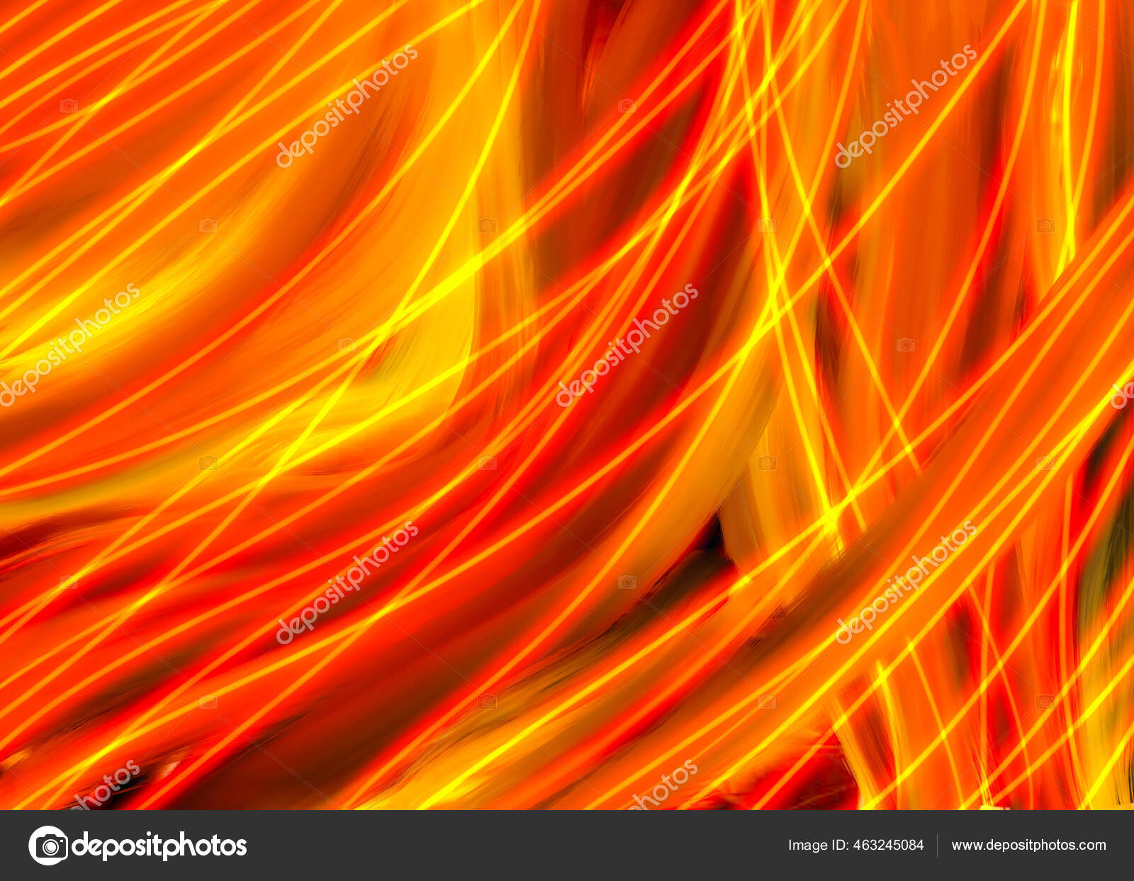 Hand Drawn Digital Illustration Drawing Abstract Colorful Fire — Stock ...