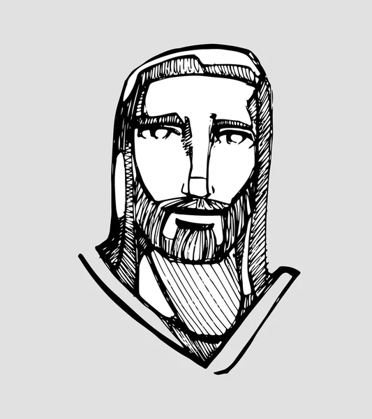 Jesus Side Profile Vector