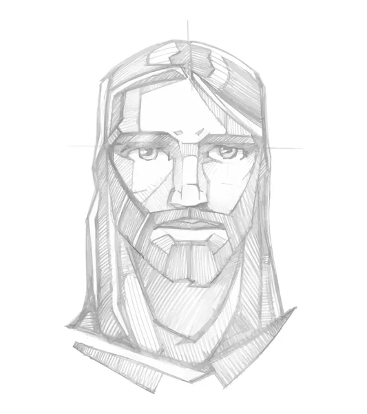 Cara de jesucristo imágenes de stock de arte vectorial | Depositphotos