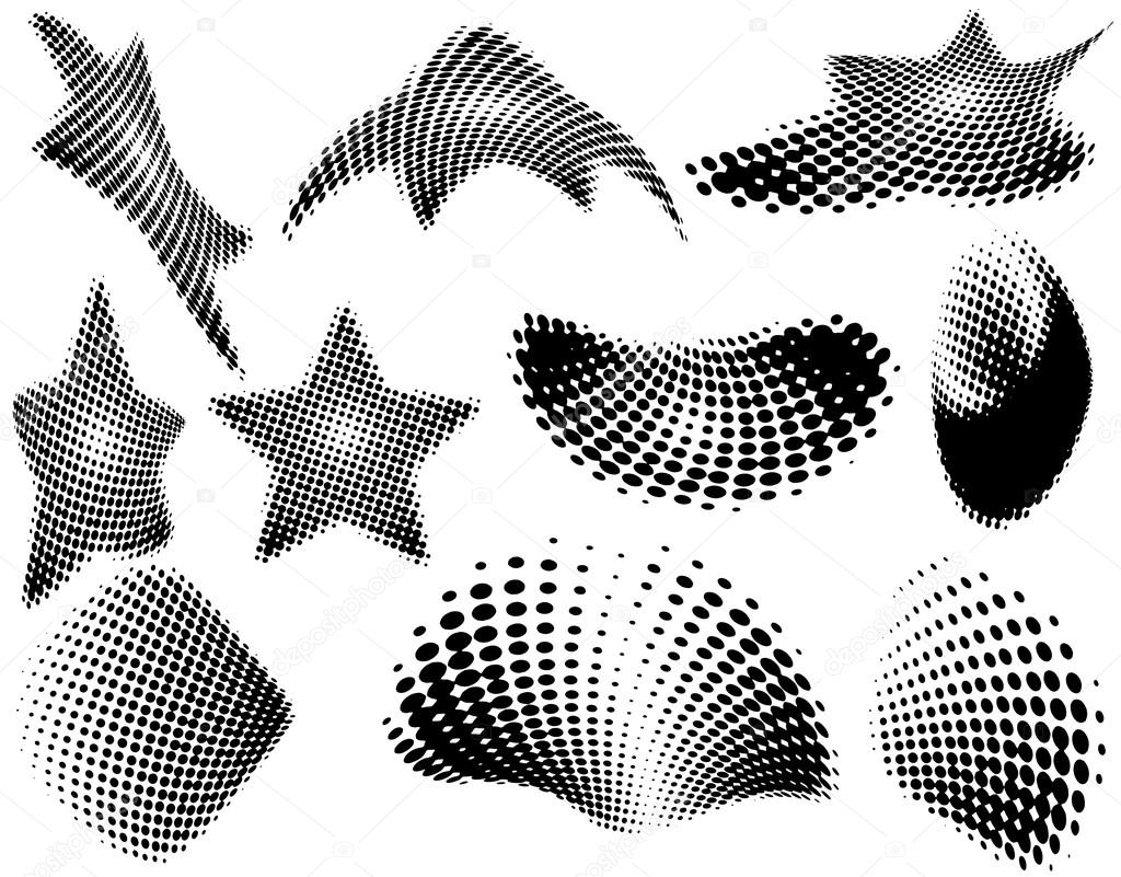 Halftone logos Stock Vector Image by ©jelicaca #64305603
