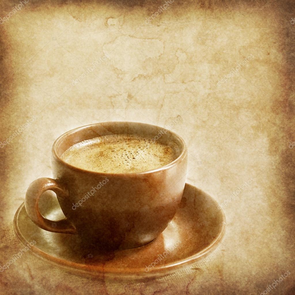 Old paper texture with cap of coffee Stock Photo by ©sa1amandra 94839980