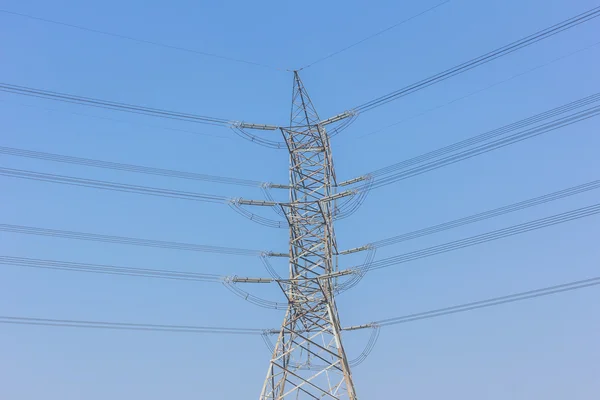 Electric high voltage power post. - Stock Image - Everypixel