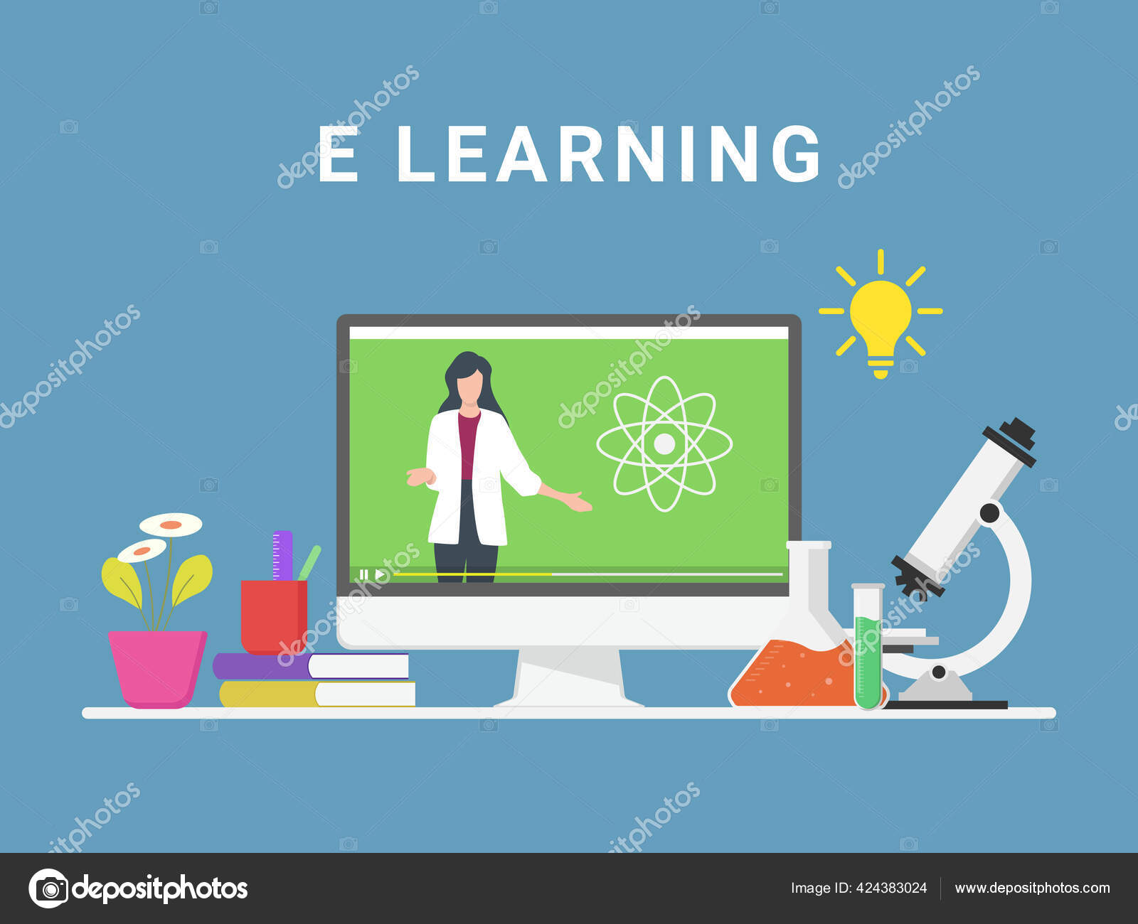 Learning Online Education Concept Distance Learning Professor ...