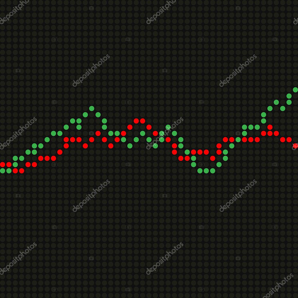 Líneas gráficas en la pantalla led Vector de stock #109960082 de ©esbeauda