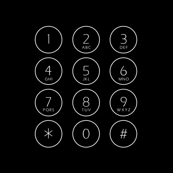 Black Flat user interface keypad Stock Vector Image by ©esbeauda #63660341