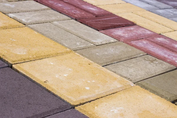 colored concrete paving slab texture, building material, - Stock Image ...