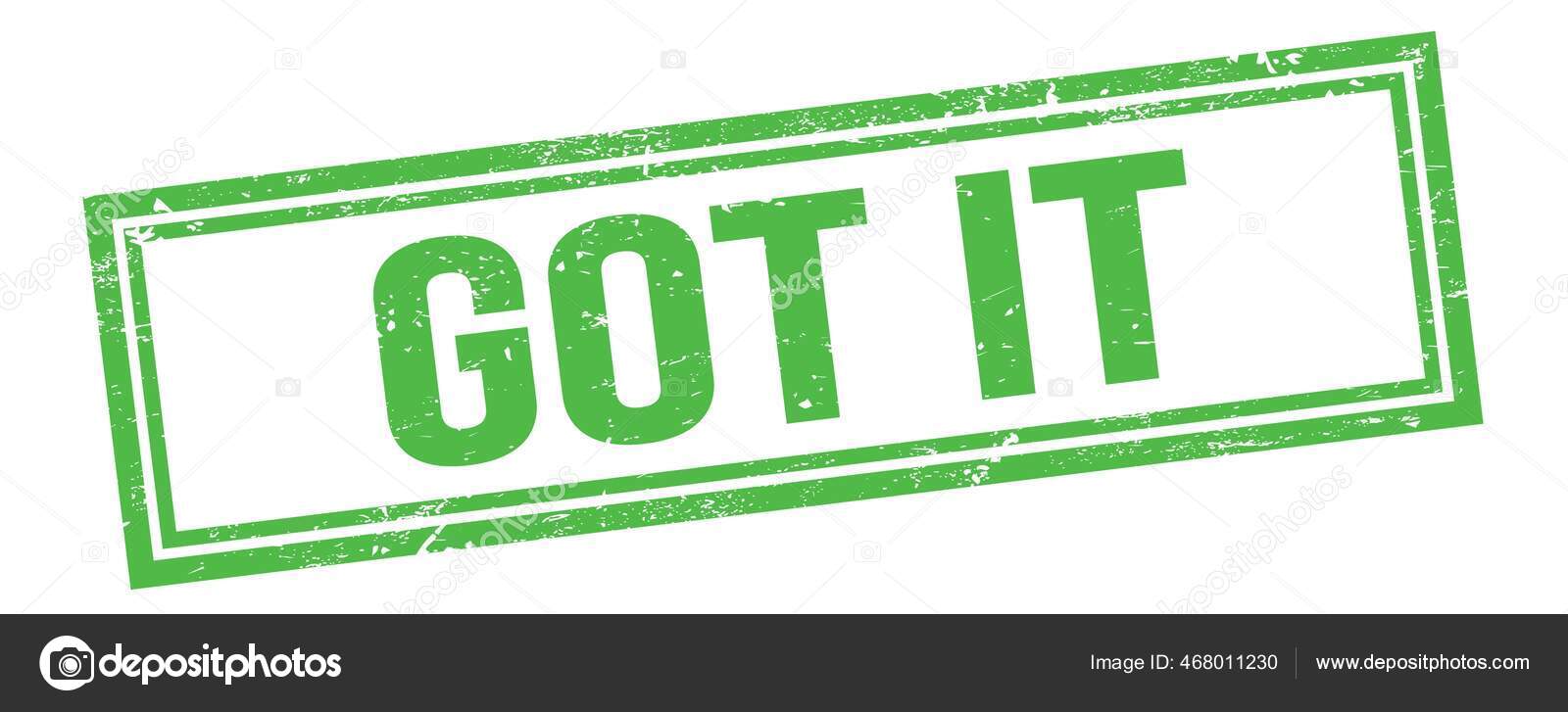 Got Text Green Grungy Vintage Rectangle Stamp Stock Photo by ©outchill ...