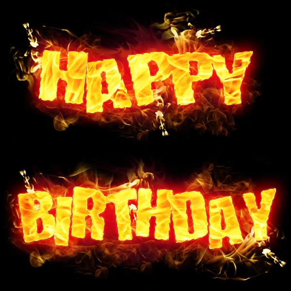 Fire text happy birthday Stock Photos, Royalty Free Fire text happy ...