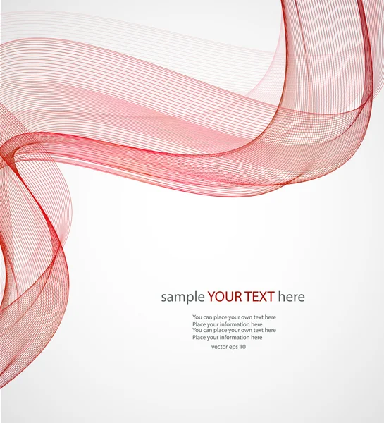 Ondas rojas imágenes de stock de arte vectorial | Depositphotos