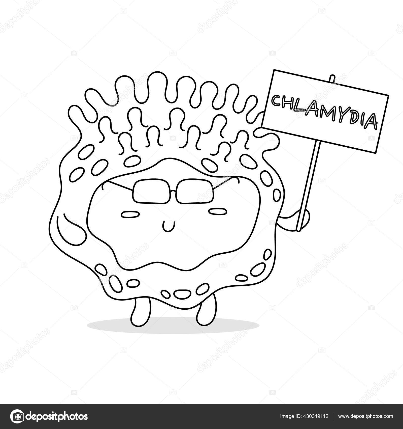 Chlamydia Disease Cell Colorless Vector Illustration Stock Vector Image ...