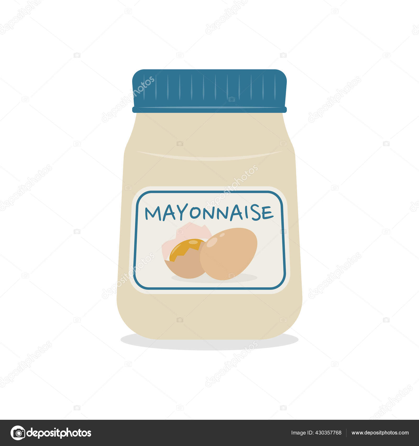 Ilustración Vectorial Botella Mayonesa Vector de stock por ©NutkinsJ ...