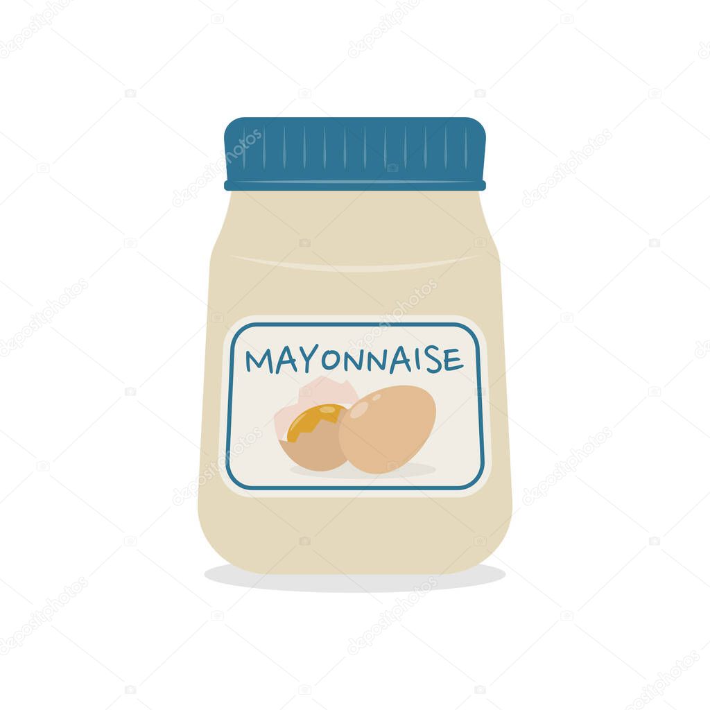 ilustración vectorial de botella de mayonesa 2023