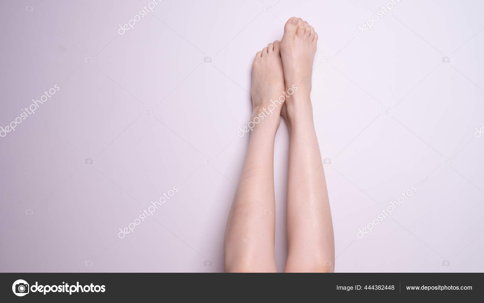Pair Female Legs Gray Background Stock Photo by ©ArkHawt 444382448