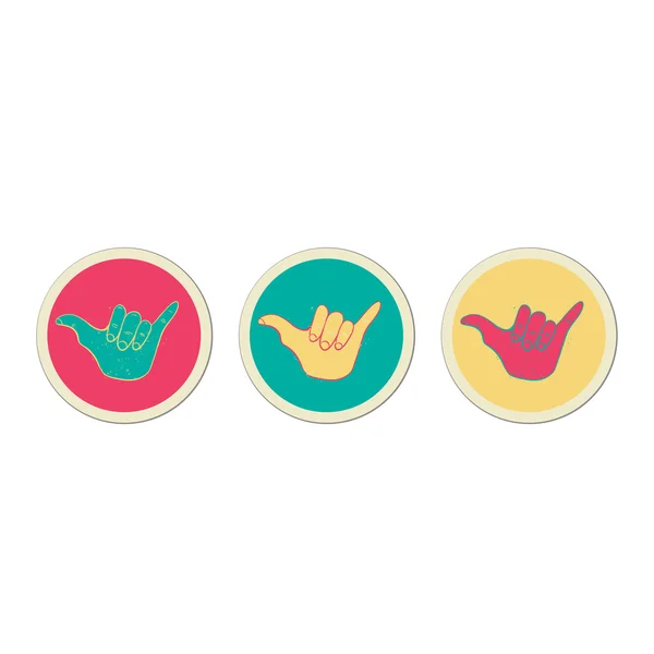 Hang loose hand sign. Stock Vector Image by ©NastyaSigne #104168288