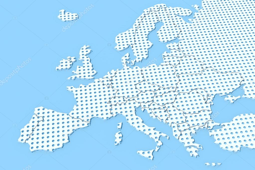 Europe 3D texture map — Stock Photo © albasu #77401374