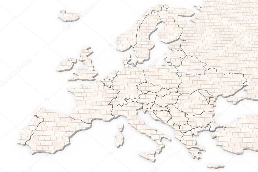 Europe 3D texture map — Stock Photo © albasu #77404402