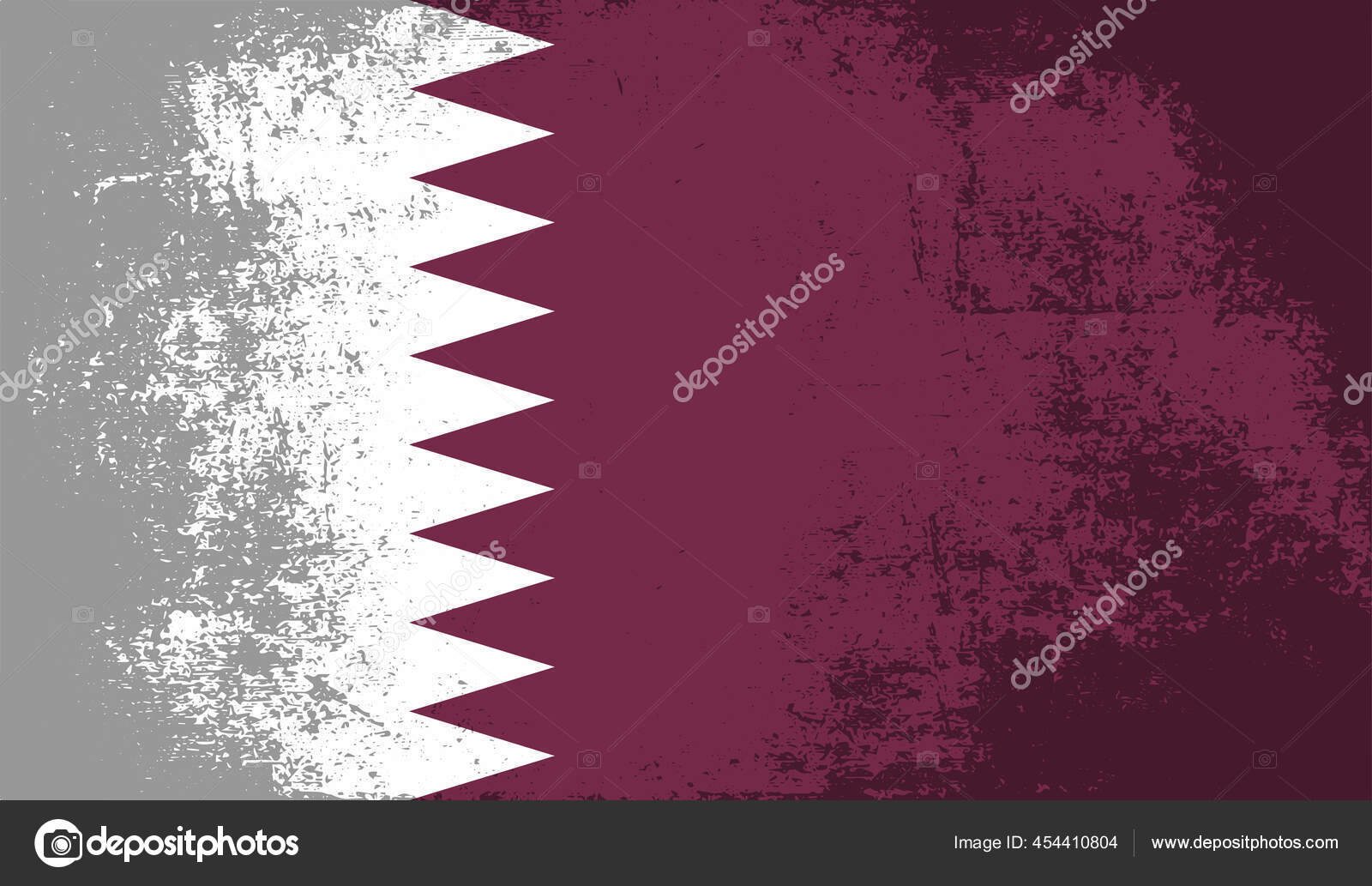 Vettoriale stockBandiera Qatar Con Sventolando Grunge Texture Sfondo ...