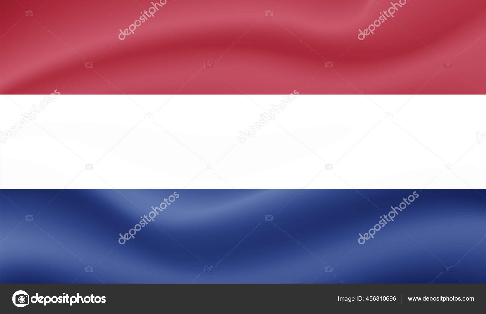Netherlands Flag Waving Grunge Texture Vector Background Stock Vector ...
