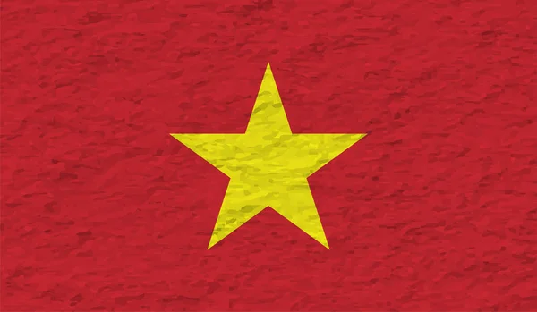 Vietnam Flag Waving Grunge Texture Vector Background Stock Vector by ...
