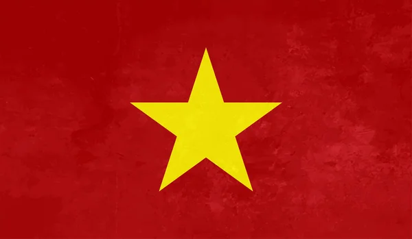 Vietnam Flag Waving Grunge Texture Vector Background Stock Vector by ...