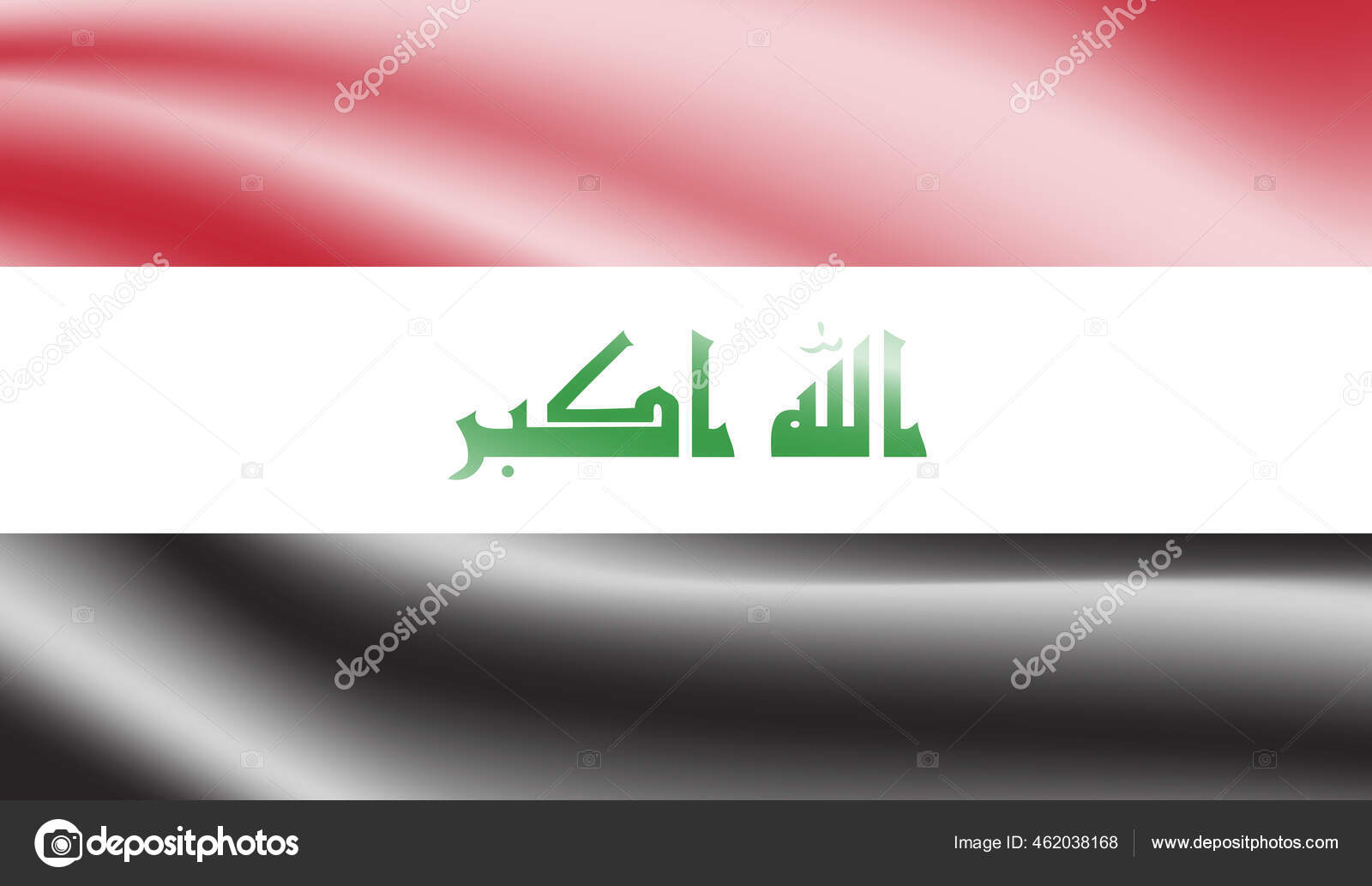 Iraq Flag Waving Grunge Texture Vector Background Stock Vector Image by ...