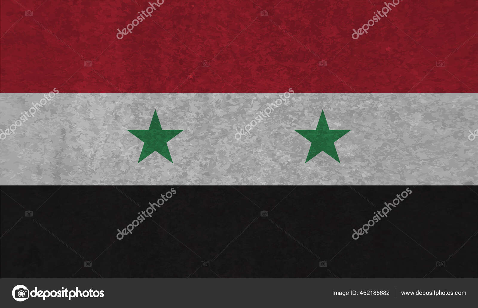 Syria Flag Waving Grunge Texture Vector Background Stock Vector Image ...