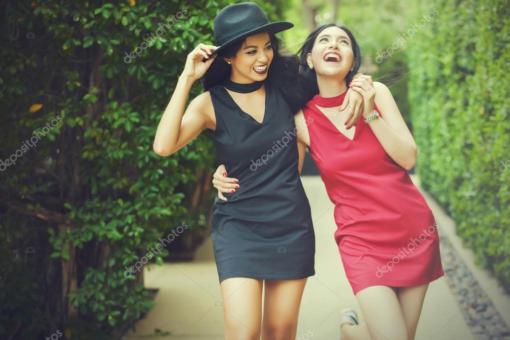 Two Friends Walking Together