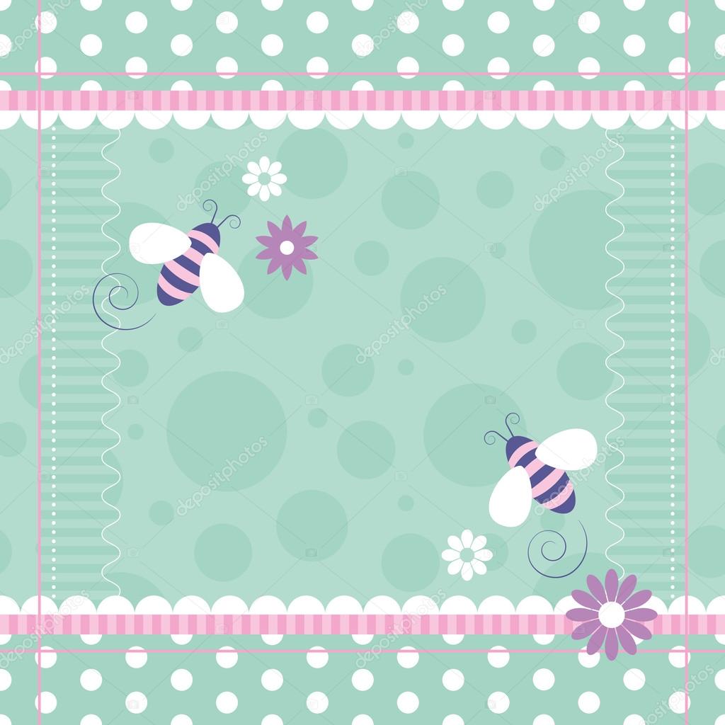 Bees greeting card Stock Vector Image by ©Jelena_Z #62901241