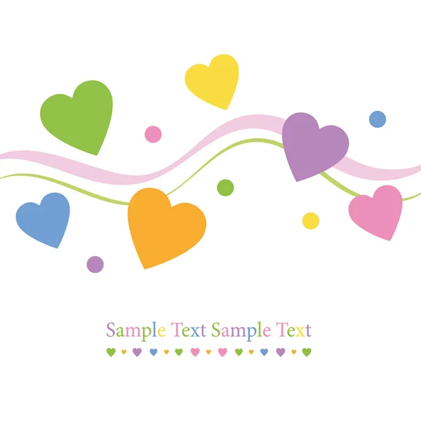 Colorful hearts greeting card Stock Vector Image by ©Jelena_Z #62992955