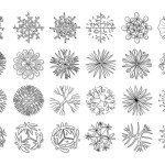 A set of treetop symbols, for architectural or landscape design Stock ...