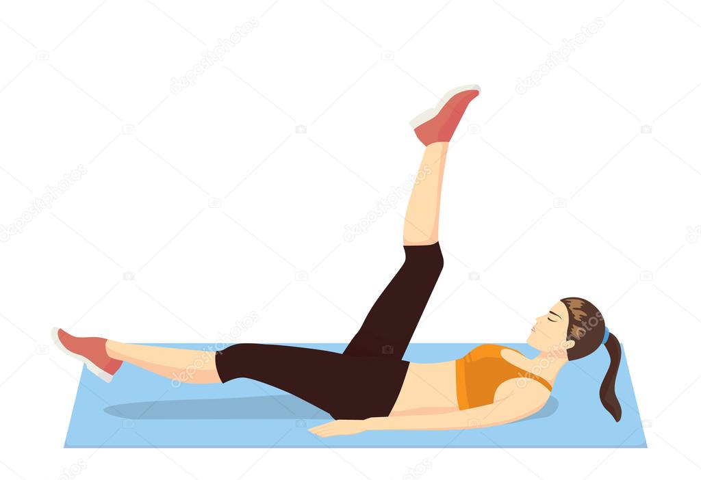 Leg exercise to perfect body — Stock Vector © solar22 #86427468