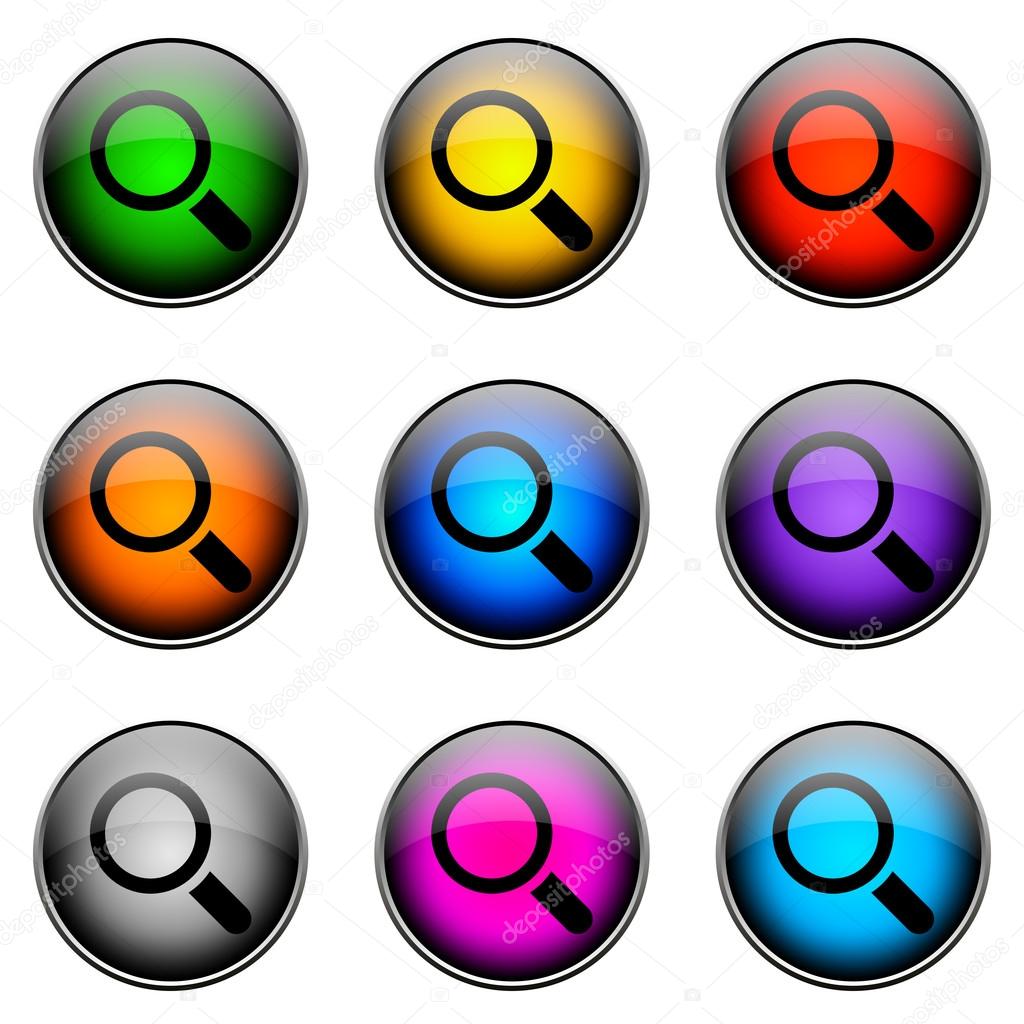 Button Color SEARCH Stock Illustration by ©GreenOptix #66376189