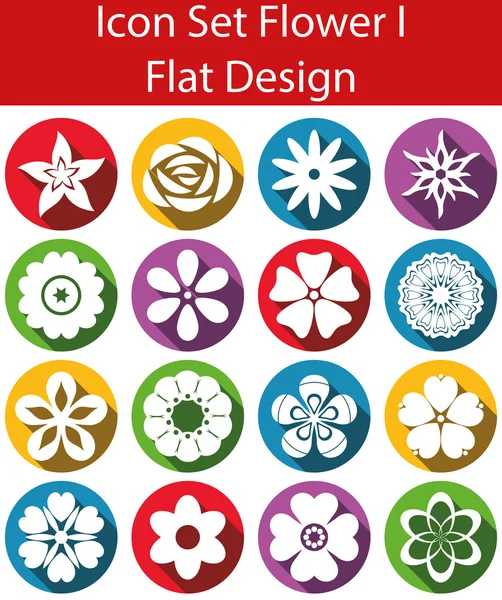 Flower icons set — Stock Vector © paketesama #95536964