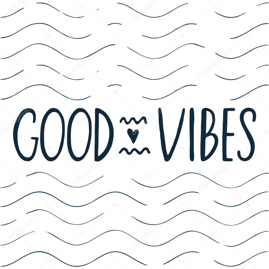 Good vibes lettering Stock Vector Image by ©Maria_Galybina #107636888