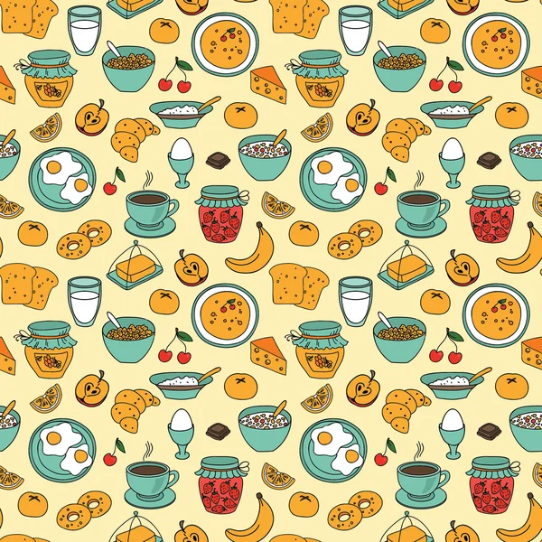Seamless breakfast pattern Stock Vector Image by ©Maria_Galybina #63286737