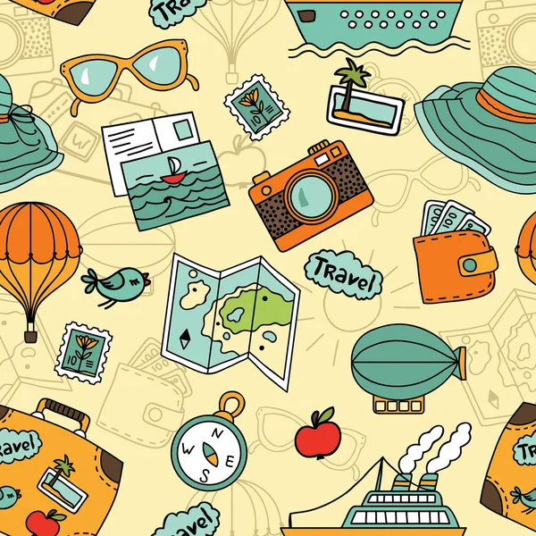 Travel pattern Vector Art Stock Images | Depositphotos