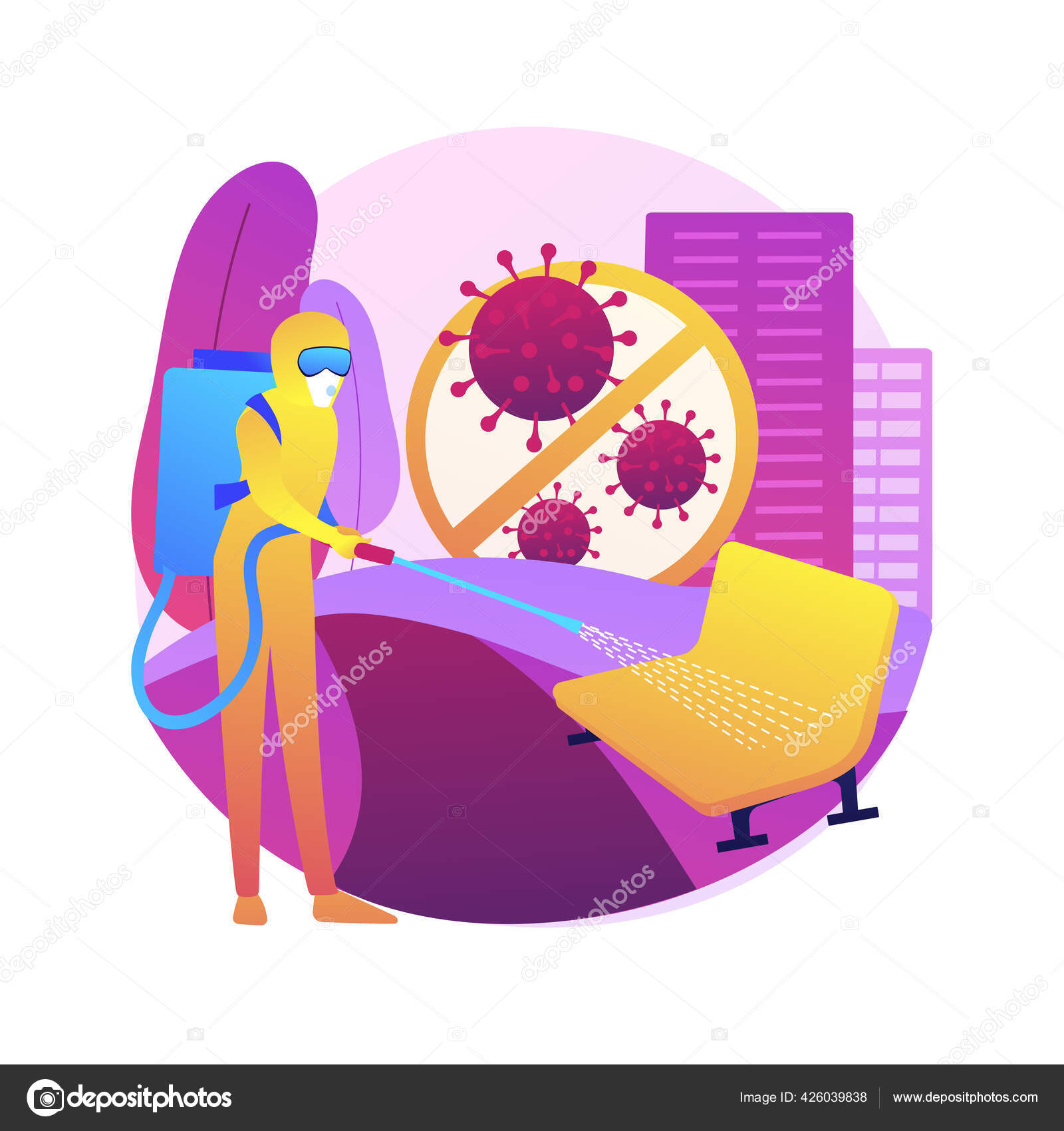 Public Place Sanitizing Abstract Concept Vector Illustration Surfaces ...
