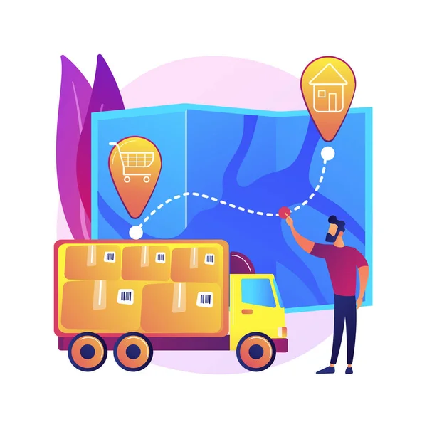 Delivery Point Abstract Concept Vector Illustration Delivery Point ...