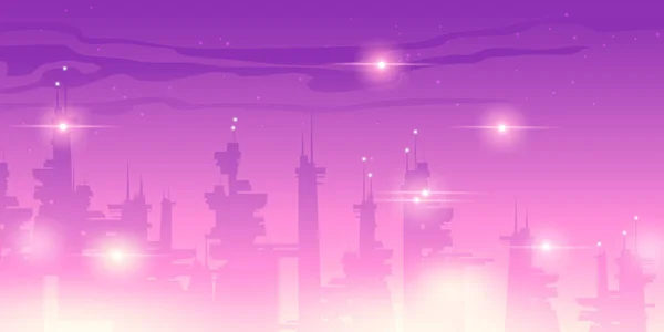 Future Metropolis Seafront Illuminating Neon Colors Lights Futuristic ...